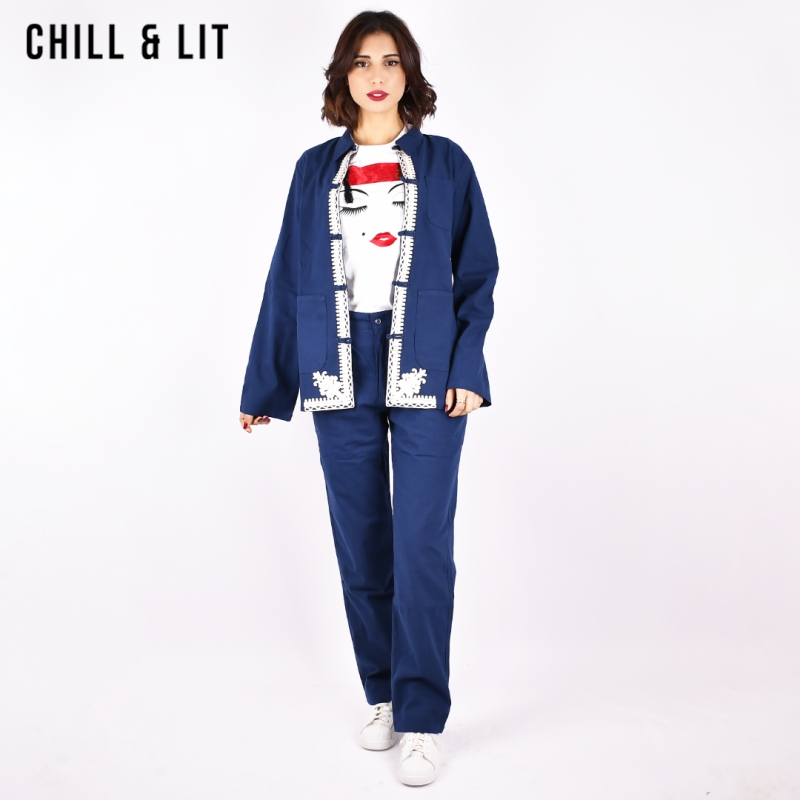 Ensemble Traditionnel Dengri + Jaquette Brodée | Chill&Lit