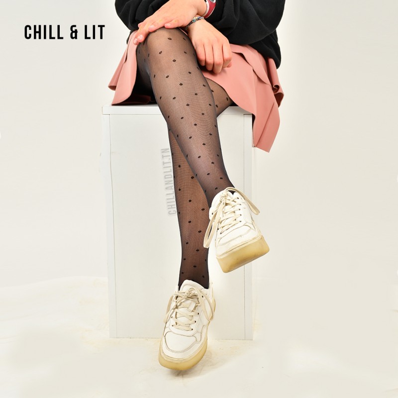 Collant Fillette Voile à Pois | Chill&Lit Tunisie