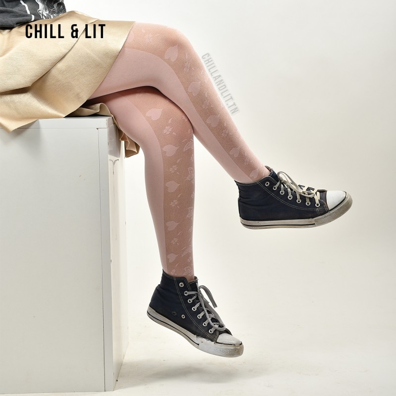 Collant Fillette Voile Motif Papillon|Chill&Lit Tunisie